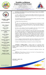 Executive Order Barangaybagbag